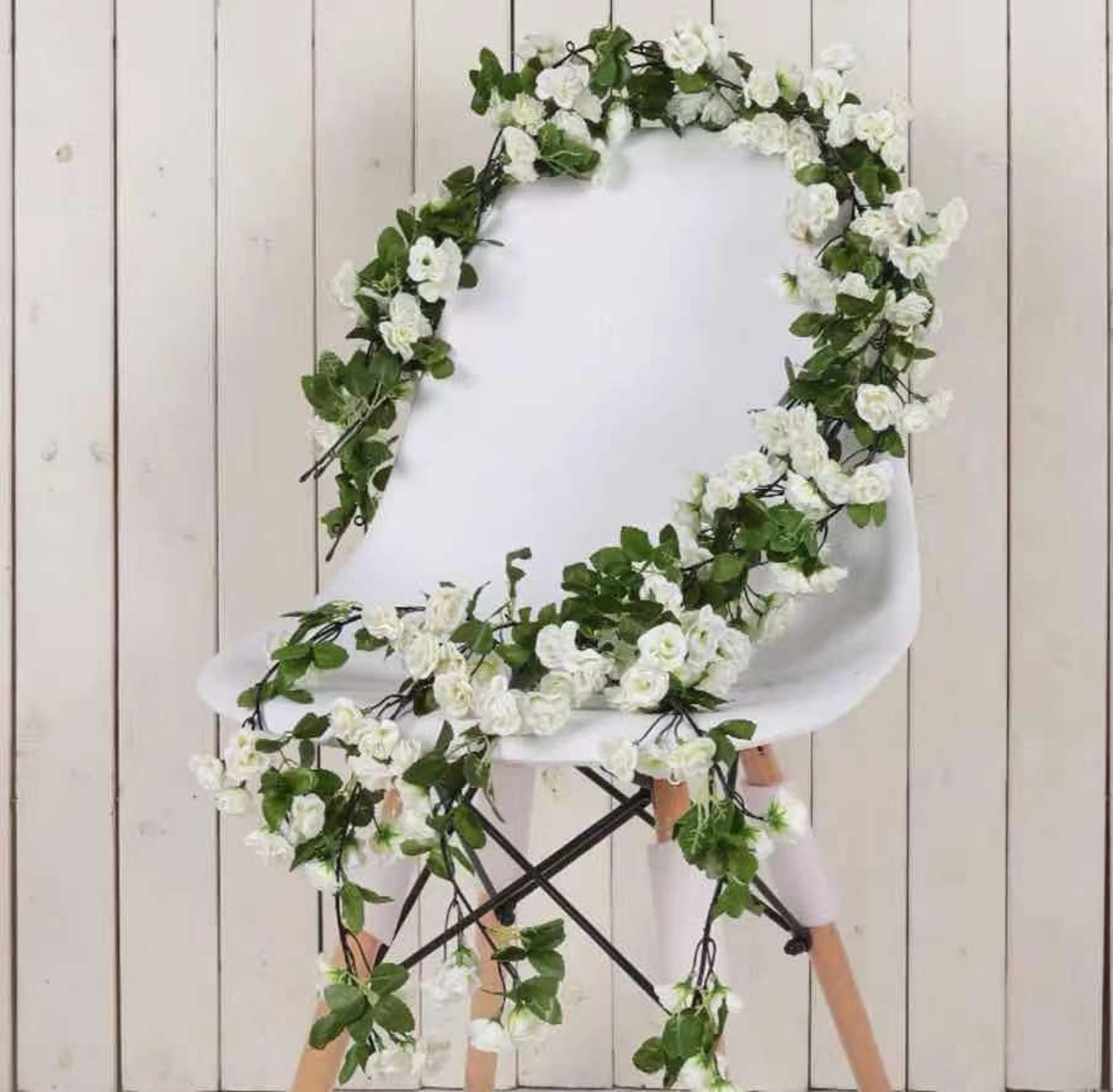 DIY Fake Flowers Vines Artificial Rose Flowers Wedding Garland | Etsy