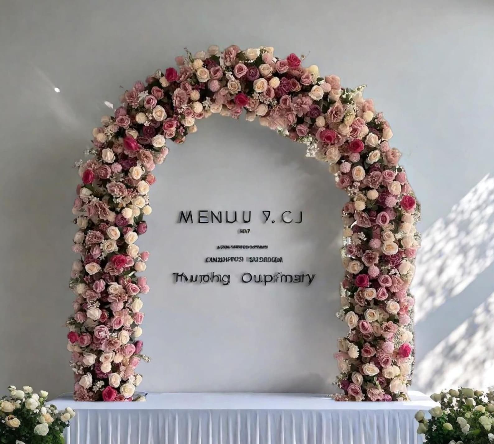 Faux Flower Ground Arch,wedding Flower Garland,wedding Flower Arch ...