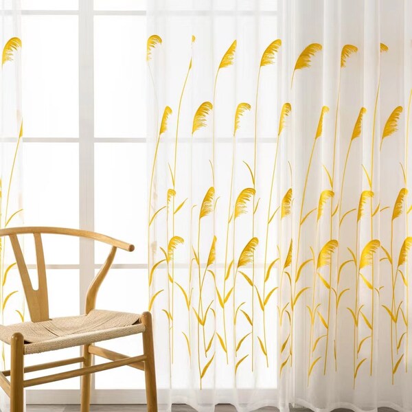 Yellow Curtains - Etsy