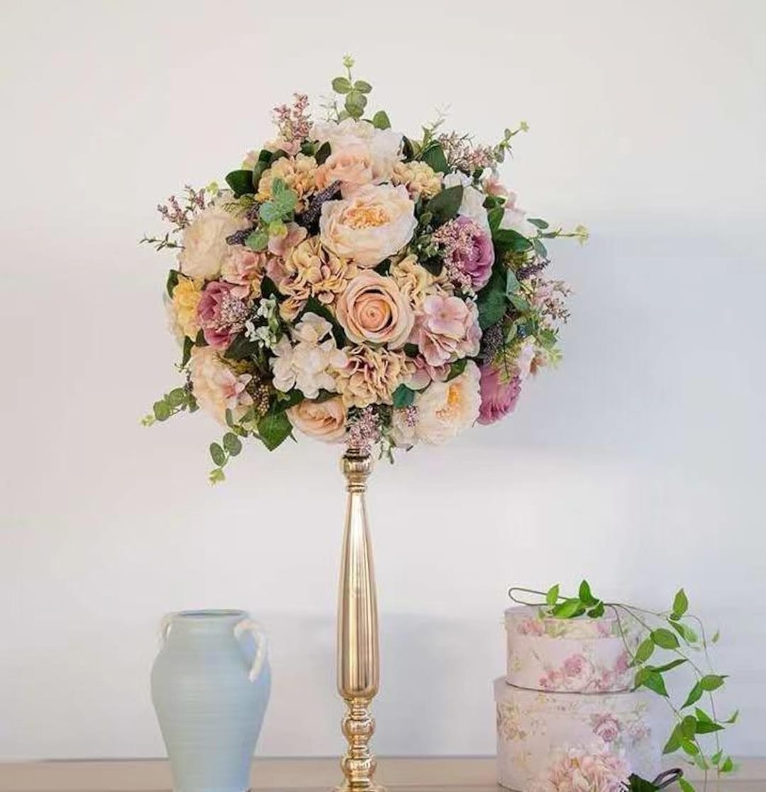 Luxury Flower Ball Table Centrepiece Floral Ball Table Flower Ball ...