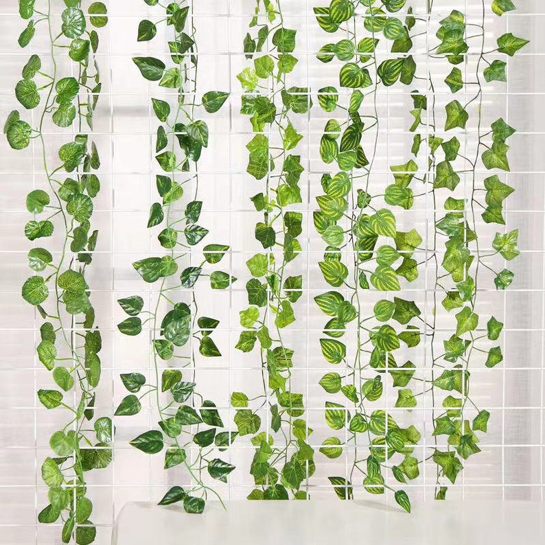 50 Pack Fake Ivy Leaves Artificial Ivy Leaves Fake Greenery | Etsy