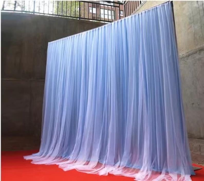 Custom Size Pink Chiffon Backdrop for Wedding Bridal Shower | Etsy