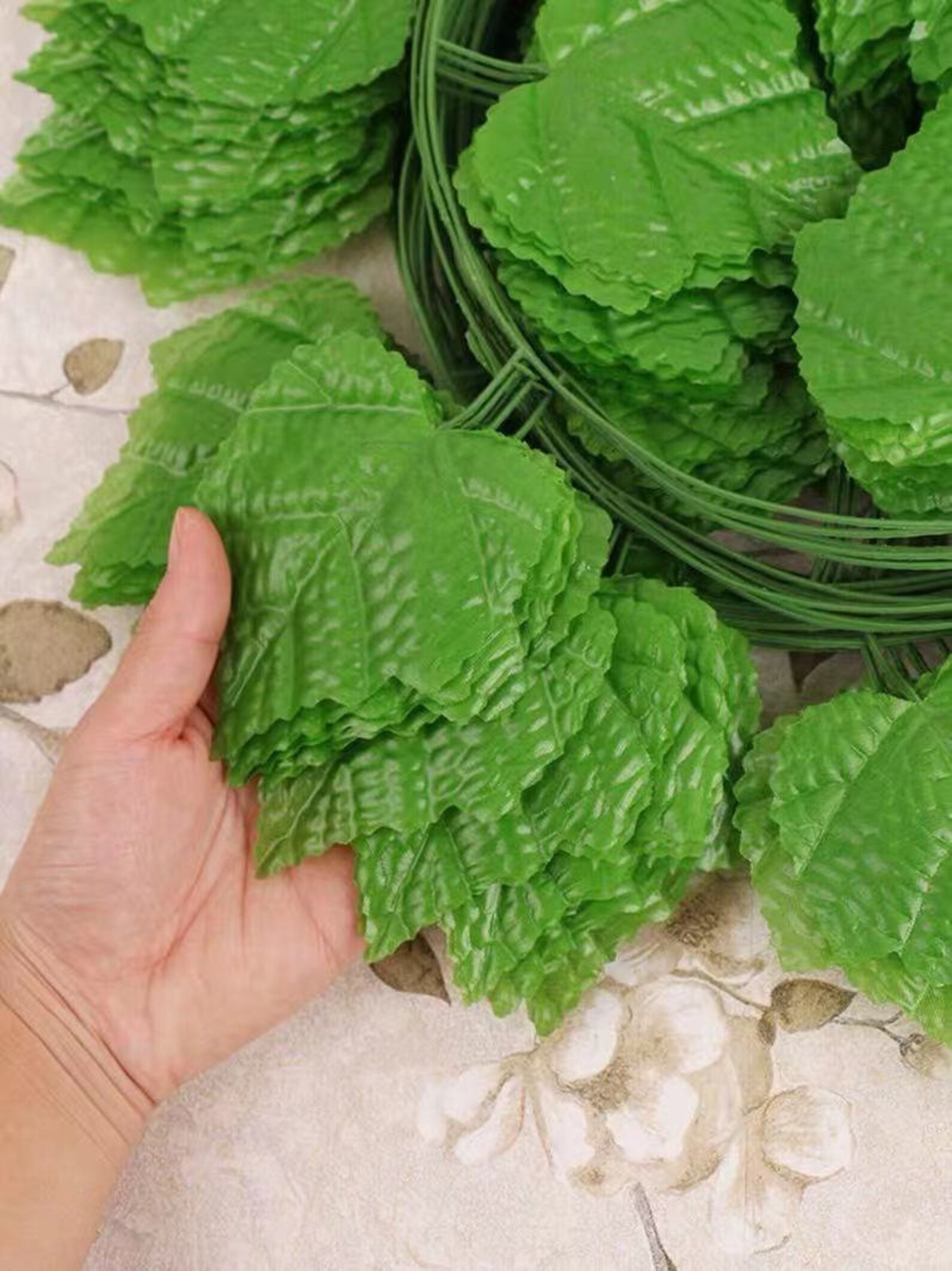 50 Pack Fake Ivy Leaves Artificial Ivy Leaves Fake Greenery | Etsy