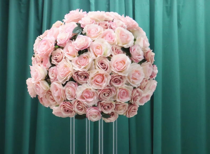 Red Rose Flower Ball,wedding Centrepiece,baby Shower Flowers,white Rose ...