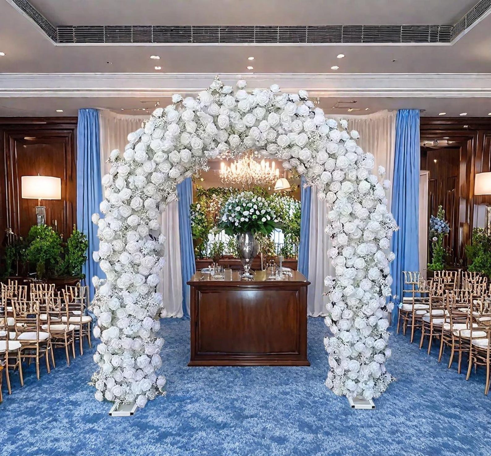 Faux Flower Ground Arch,wedding Flower Garland,wedding Flower Arch ...