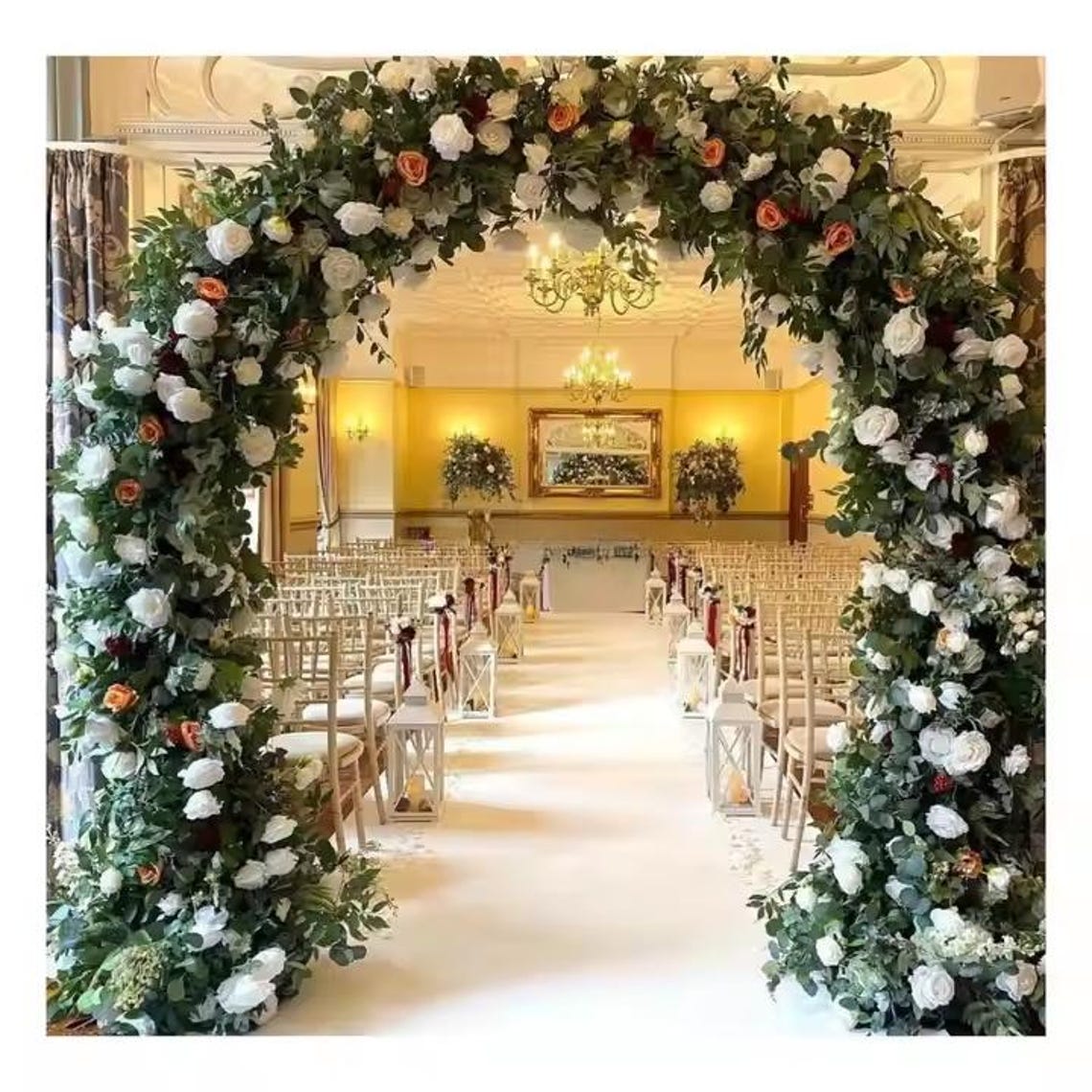Faux Flower Ground Arch,wedding Flower Garland,wedding Flower Arch ...
