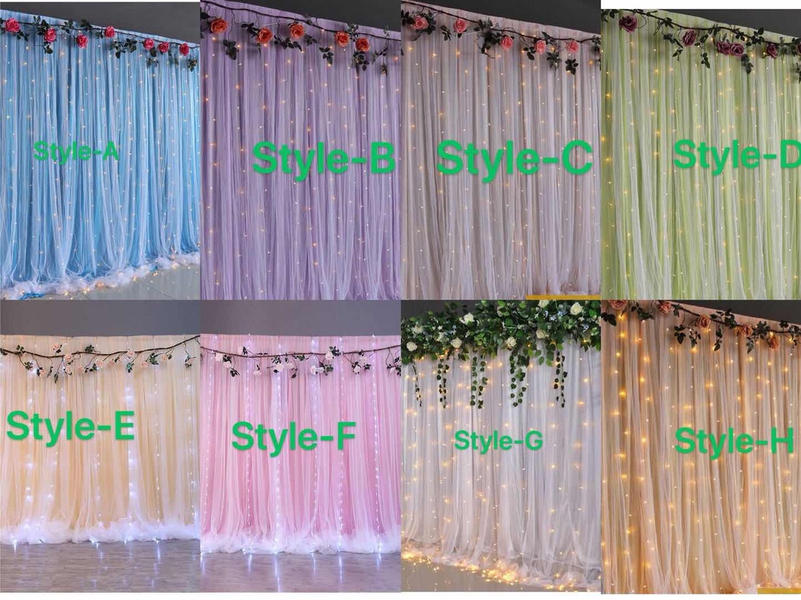 Chiffon Backdrops Photography Wedding Backdrop Curtains Party - Etsy