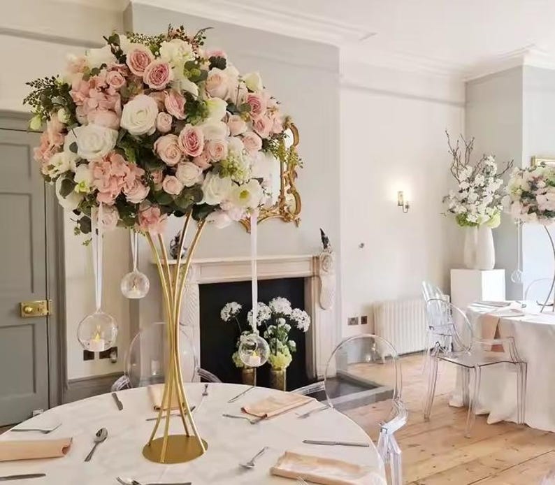 Large Flower Centrepiece Arrangement Flower Table Runner Table Flower ...