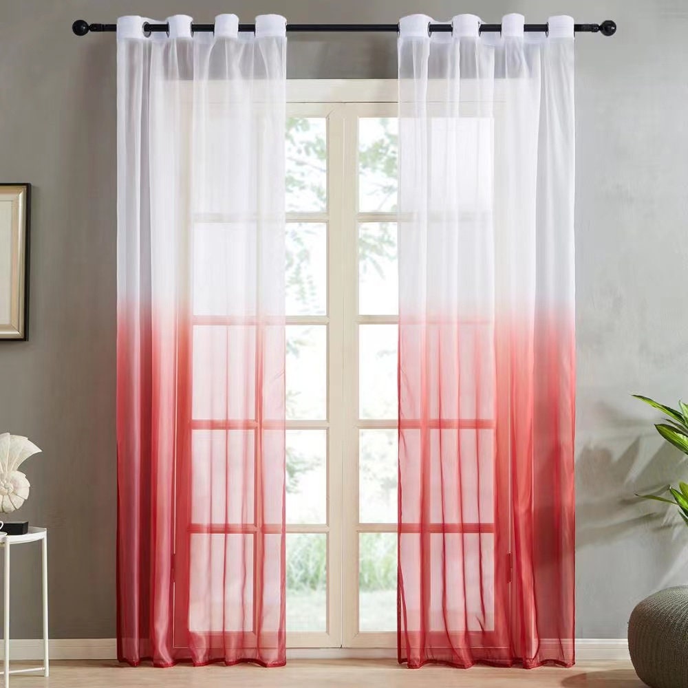 Sheer Panels Voile Colorful Tulle Custom Curtain Pair Sheer - Etsy
