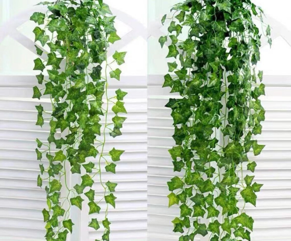 50 Pack Fake Ivy Leaves Artificial Ivy Leaves Fake Greenery | Etsy