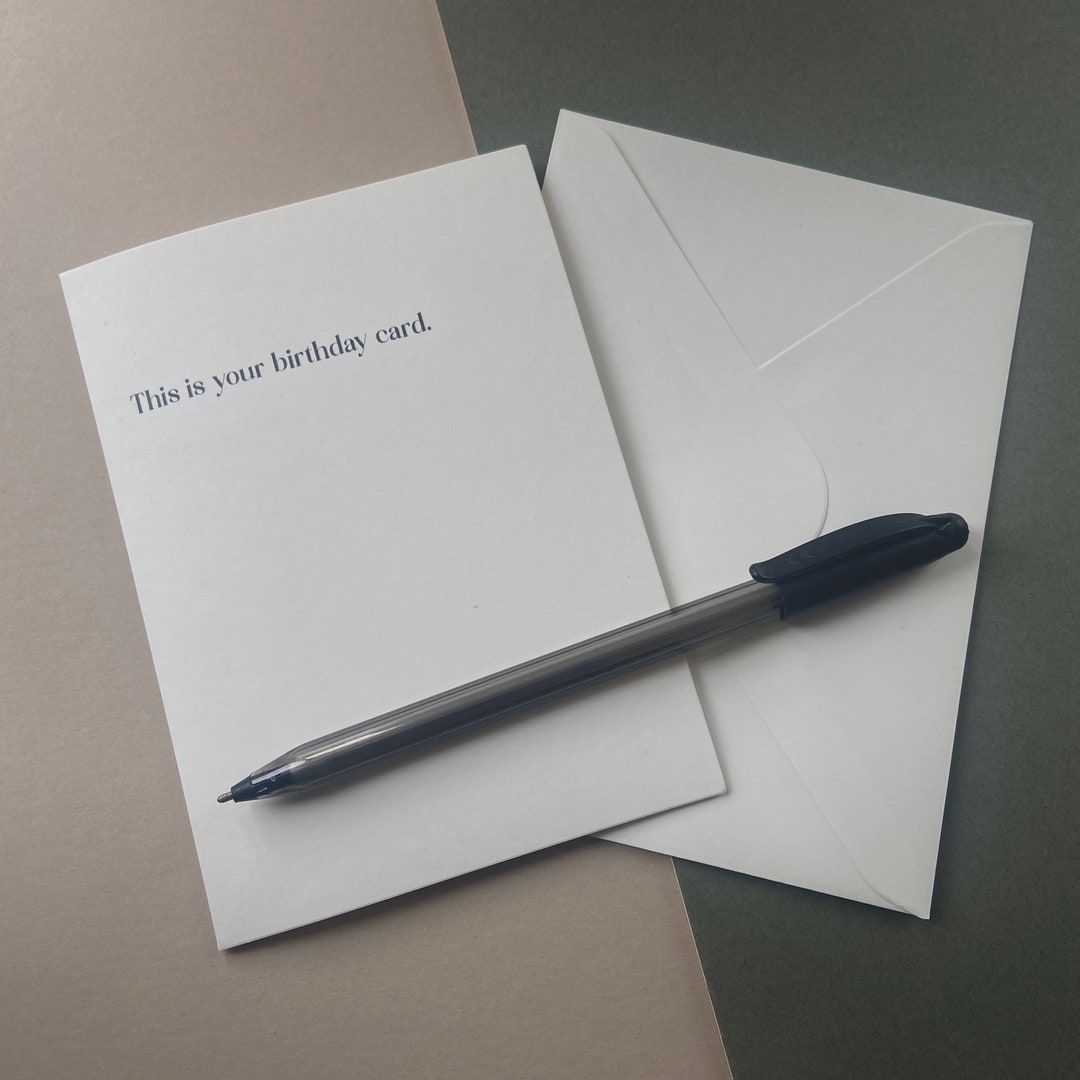 Basic Birthday Card Greetings Card, This is Your Birthday Card, A6 ...