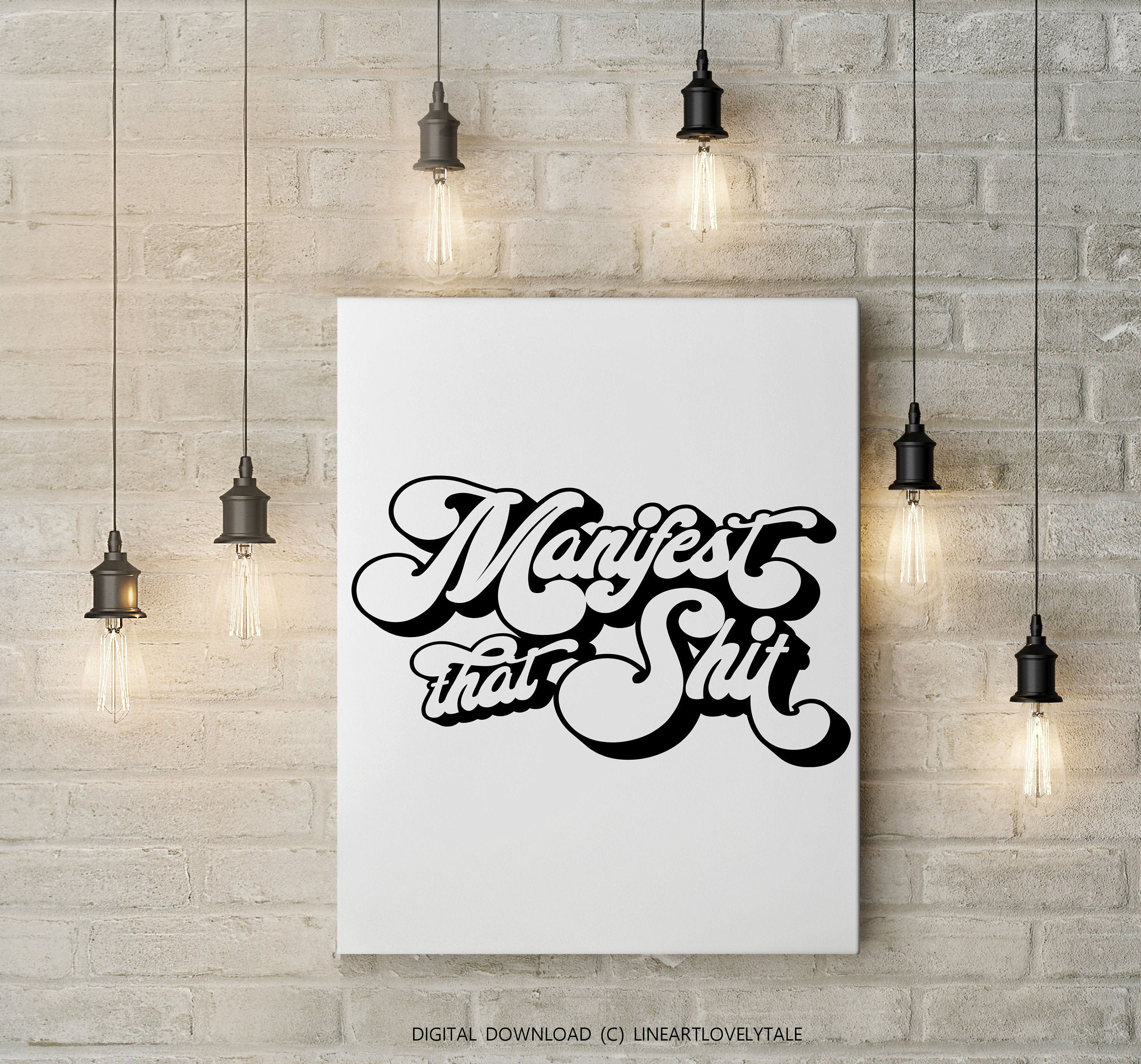 Manifest That Shit Svg Manifest Svg Trendy Women Svg | Etsy