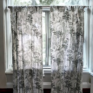Minimalist Rainforest Boho Curtains Featuring Jungle Animals and ...