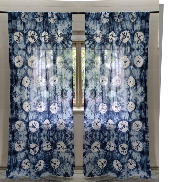 Indigo Curtains - Etsy
