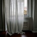 Powder Blue Linen Curtain Panel for Living Room, Custom Size Linen ...