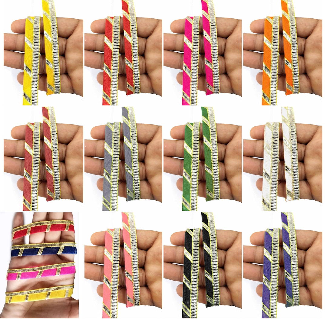 Gota Patti Trim, Piping Trim, Gimp Trim, Indian Trim, Gota Ribbon ...