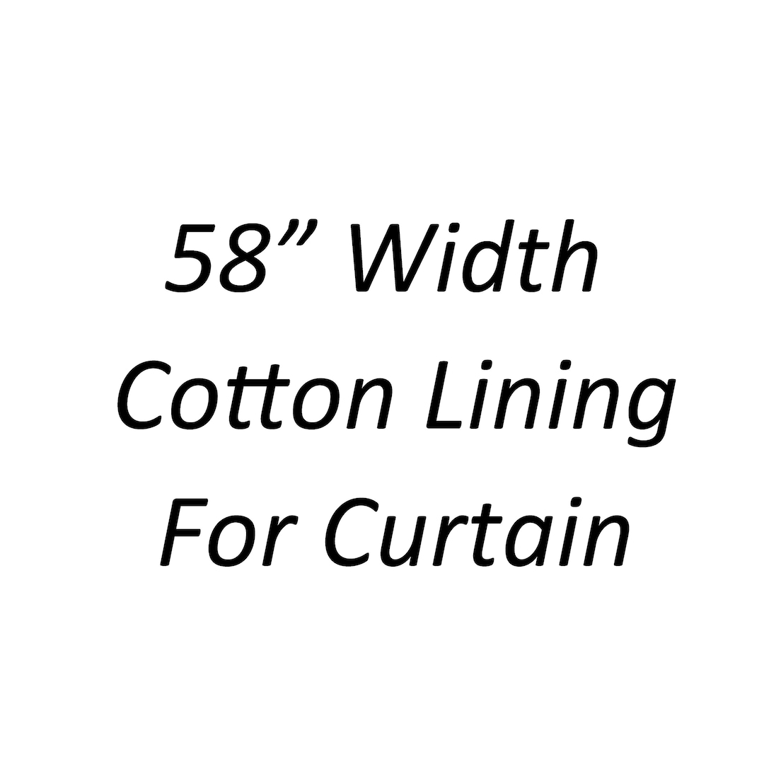 Cotton Lining, Curtains Lining, Light Filter Lining Customized Curtain ...