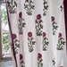 Poppy Flower Print Curtains/ Block Printed Curtain/ Bohemian Curtains ...