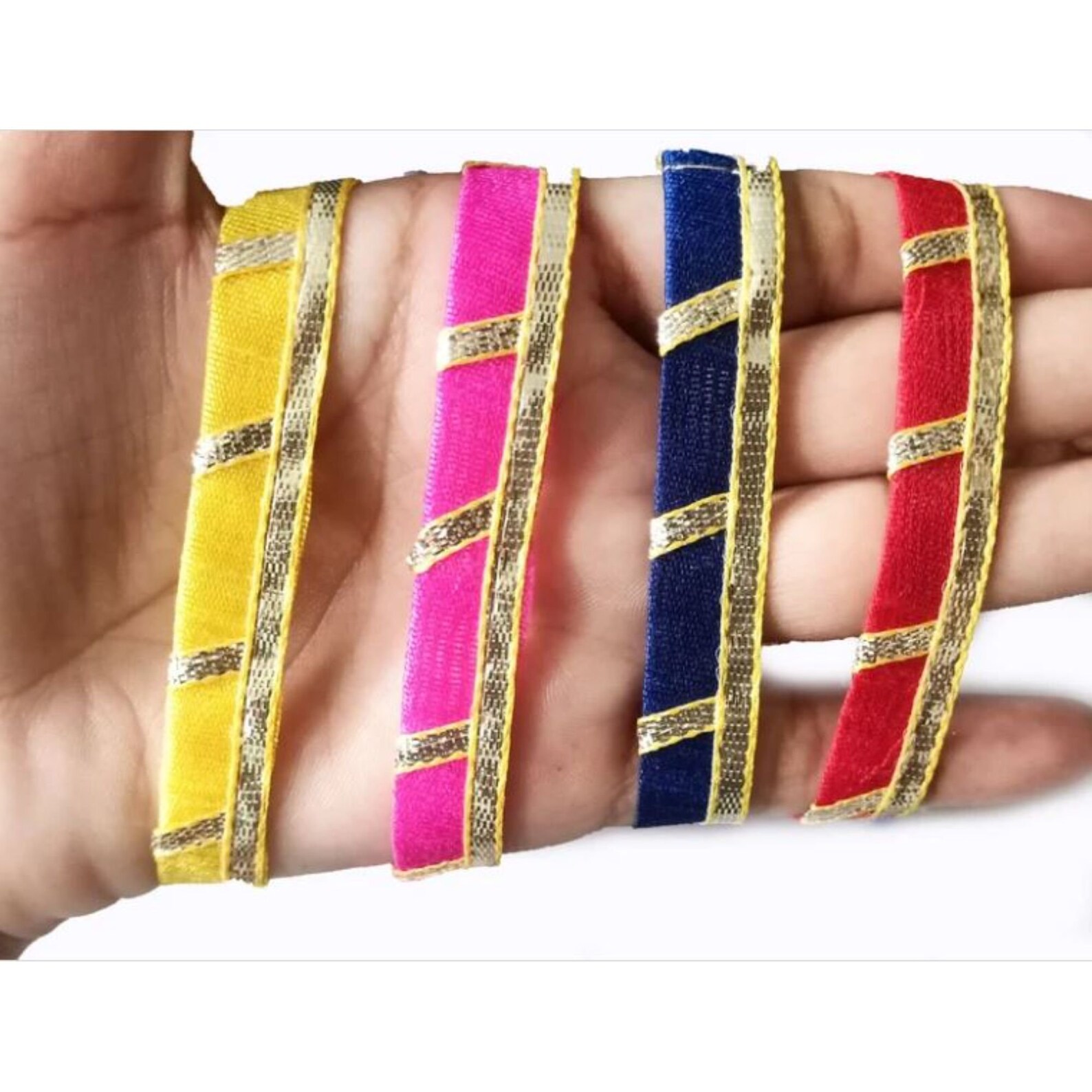 Gota Patti Trim: Indian Ribbon, Upholstery & Craft Lace - 50 Yards - Etsy