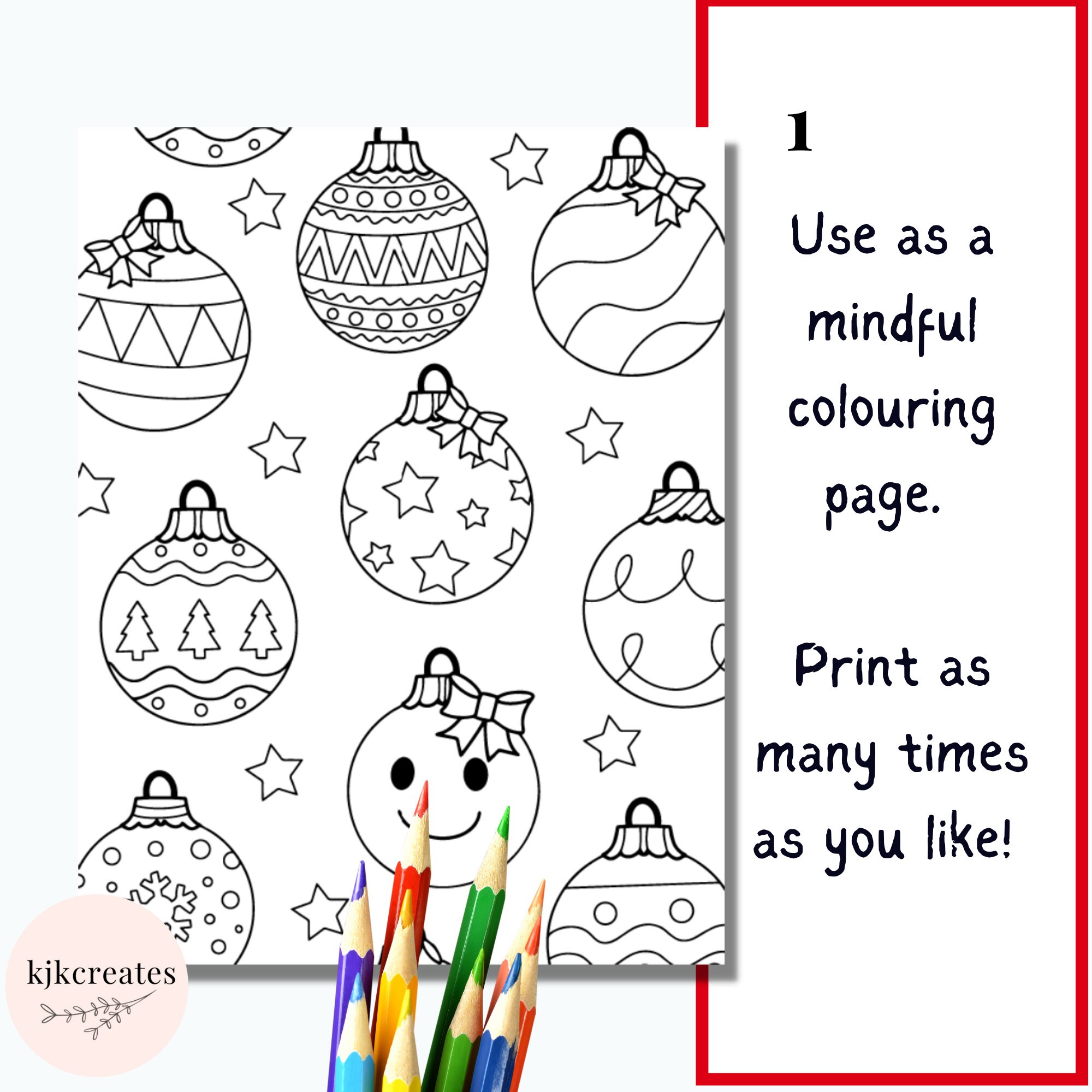 Christmas Coloring Pages, Christmas Coloring for Adults, Digital ...