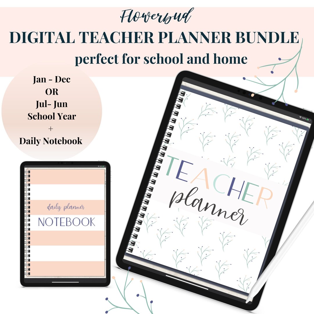 Digital Teacher Planner, Digital Teacher Planner for Goodnotes, 2024 ...