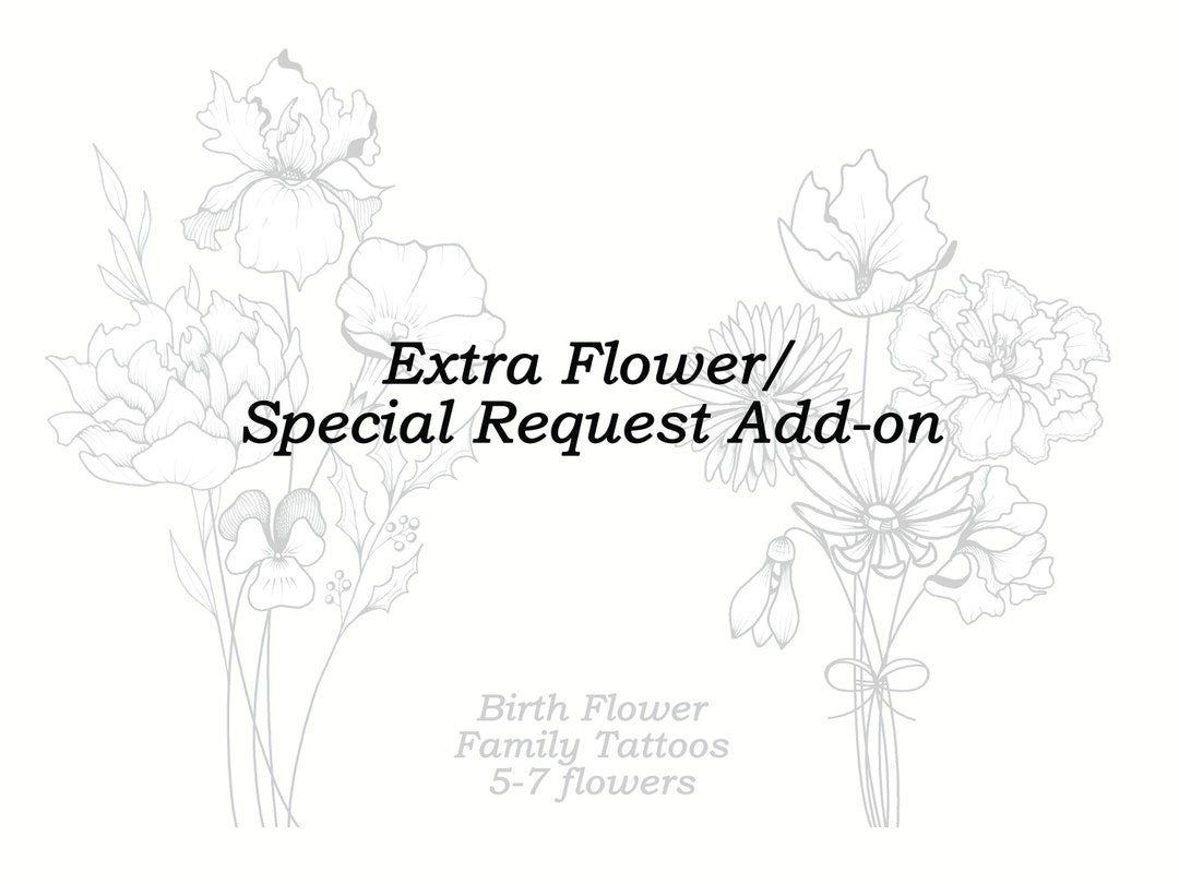 Additional Flower Custom Request - Etsy