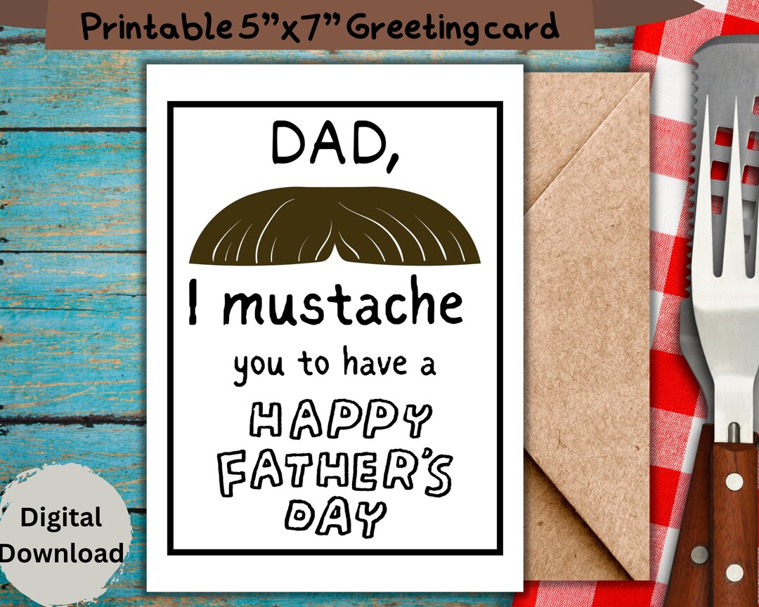 Father's Day Mustache - Etsy