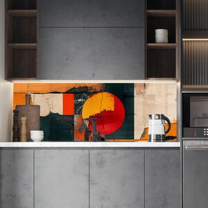 Tempered Glass Kitchen Backsplash, Stove Back Top Cover, Kitchen Sink ...