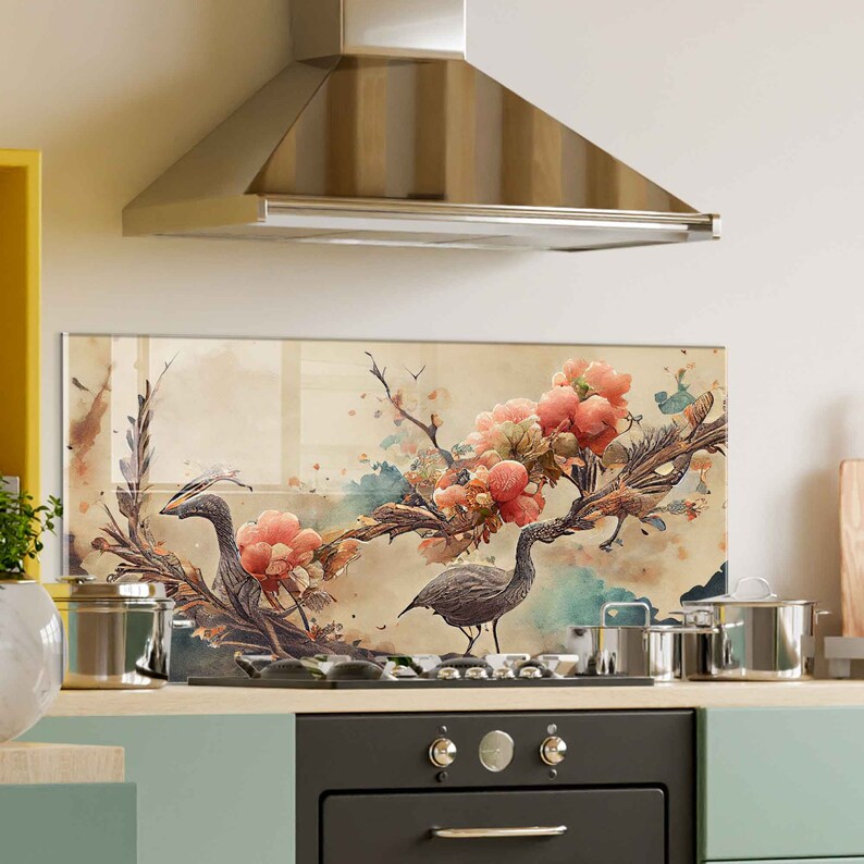 Kitchen Backsplash for Stove Glass Splashback Stove Back - Etsy