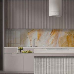 Stove Back Cover, Kitchen Backsplash for Stove, Glass Splashback, Stove Top Cover, Chopping and ...