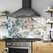 Tempered Glass Backsplash, Stove Back Cover, Kitchen Backsplash for ...