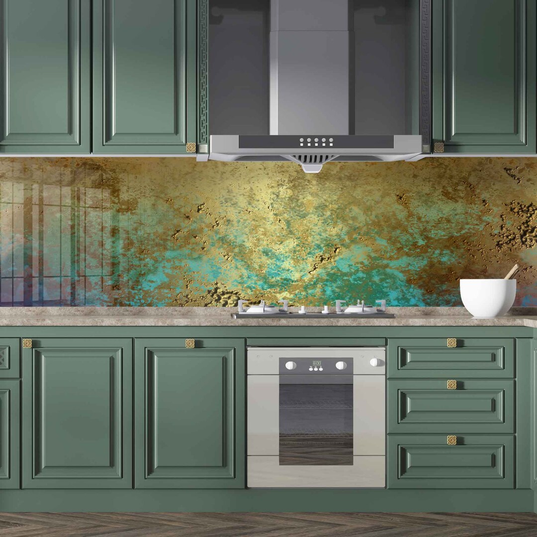 Tempered Glass Kitchen Backsplash, Stove Back Top Cover, Kitchen Sink ...