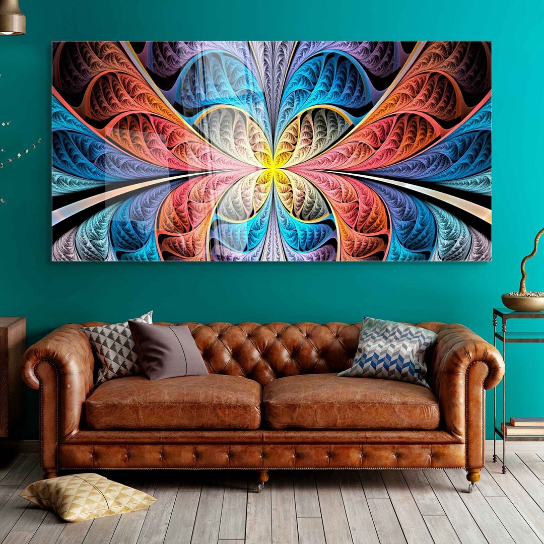 Extra Large Wall Art, Tempered Glass Wall Art, Abstract Glass Wall ...