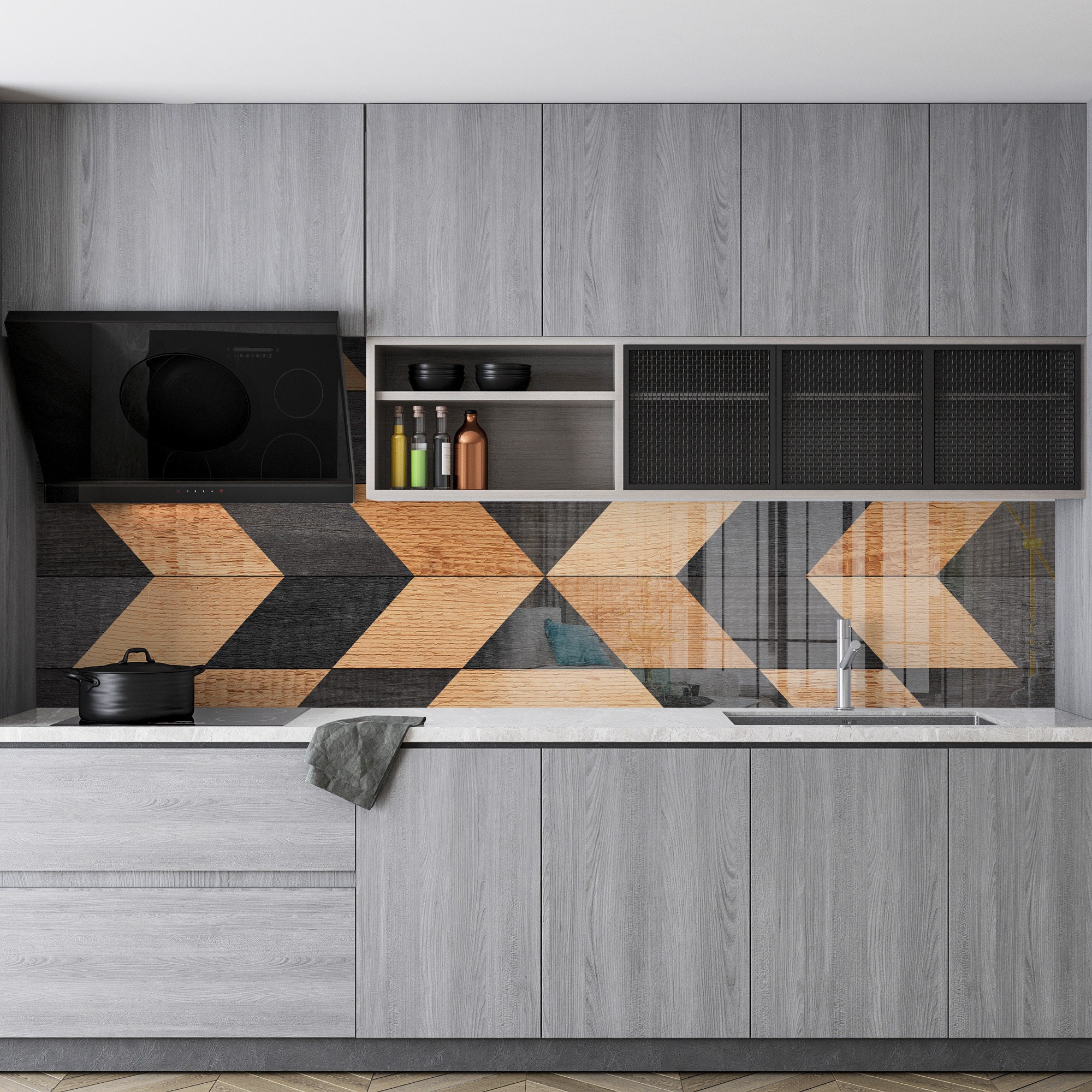 Kitchen Sink Splash Guard, Kitchen Sink Cover, Tempered Glass Kitchen ...