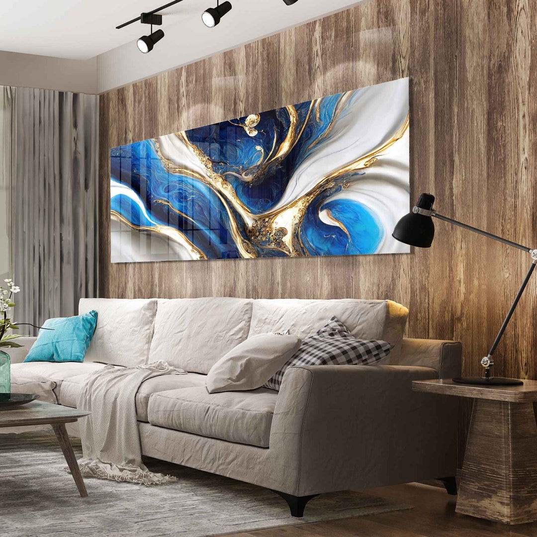 Tempered Glass Wall Art, Glass Wall Decor, Home Decor, Living Room Wall ...