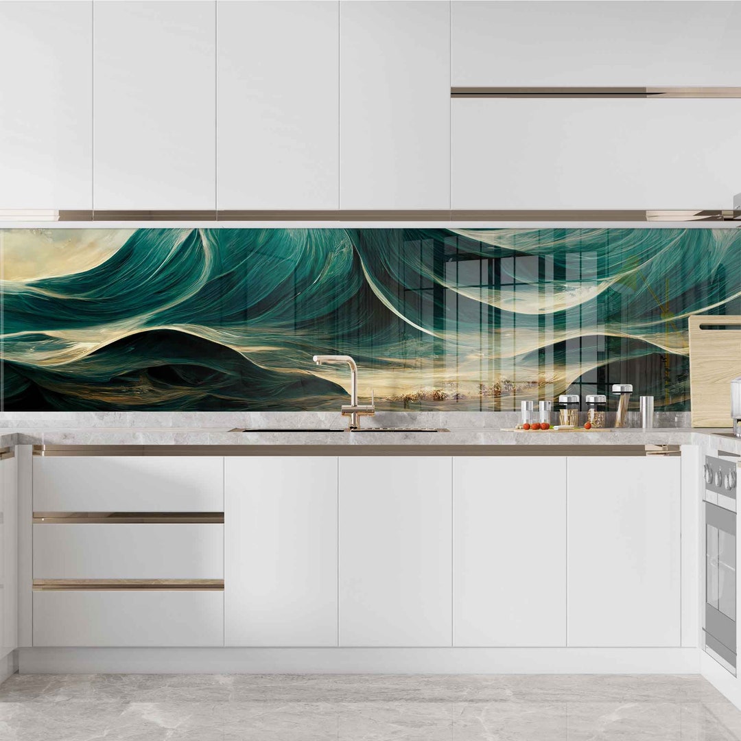 Kitchen Sink Splash Guard, Kitchen Sink Cover, Tempered Glass Kitchen ...