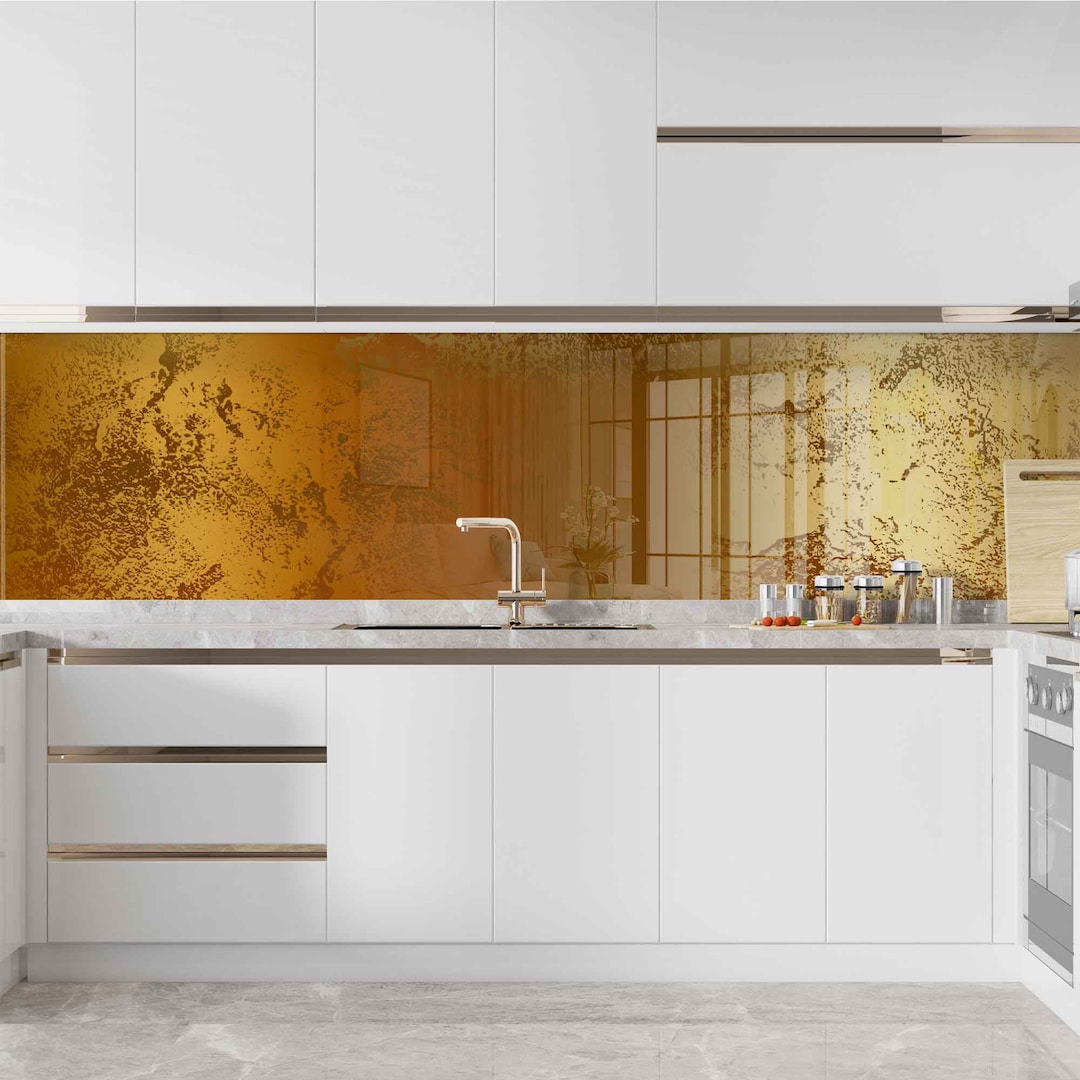 Tempered Glass Backsplash, Stove Back Top Cover, Glass Splashback Tile ...