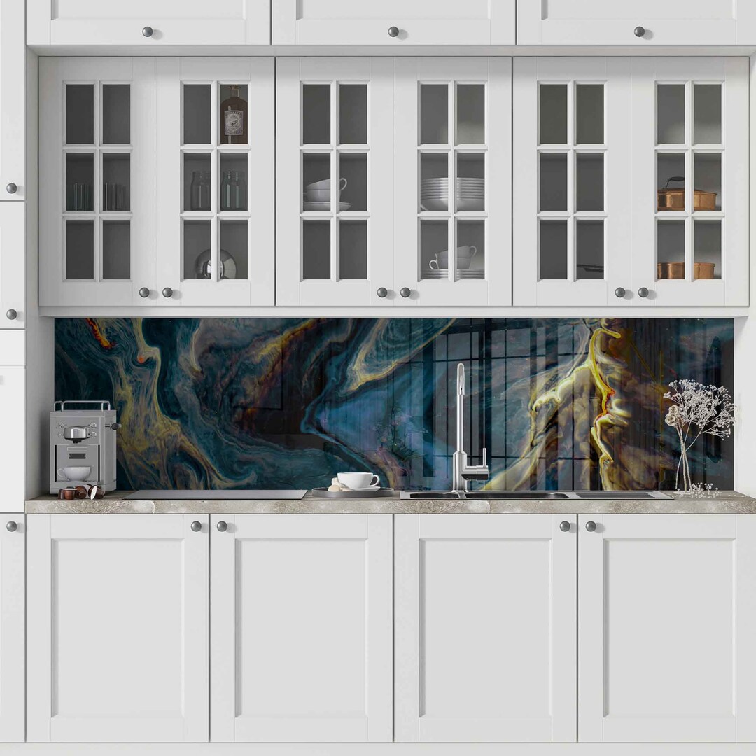 Kitchen Sink Splash Guard, Kitchen Sink Cover, Tempered Glass Kitchen ...