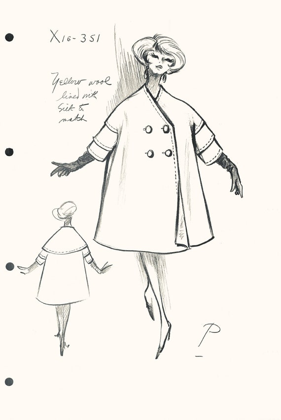 Fashion Designers Sketches 1960s