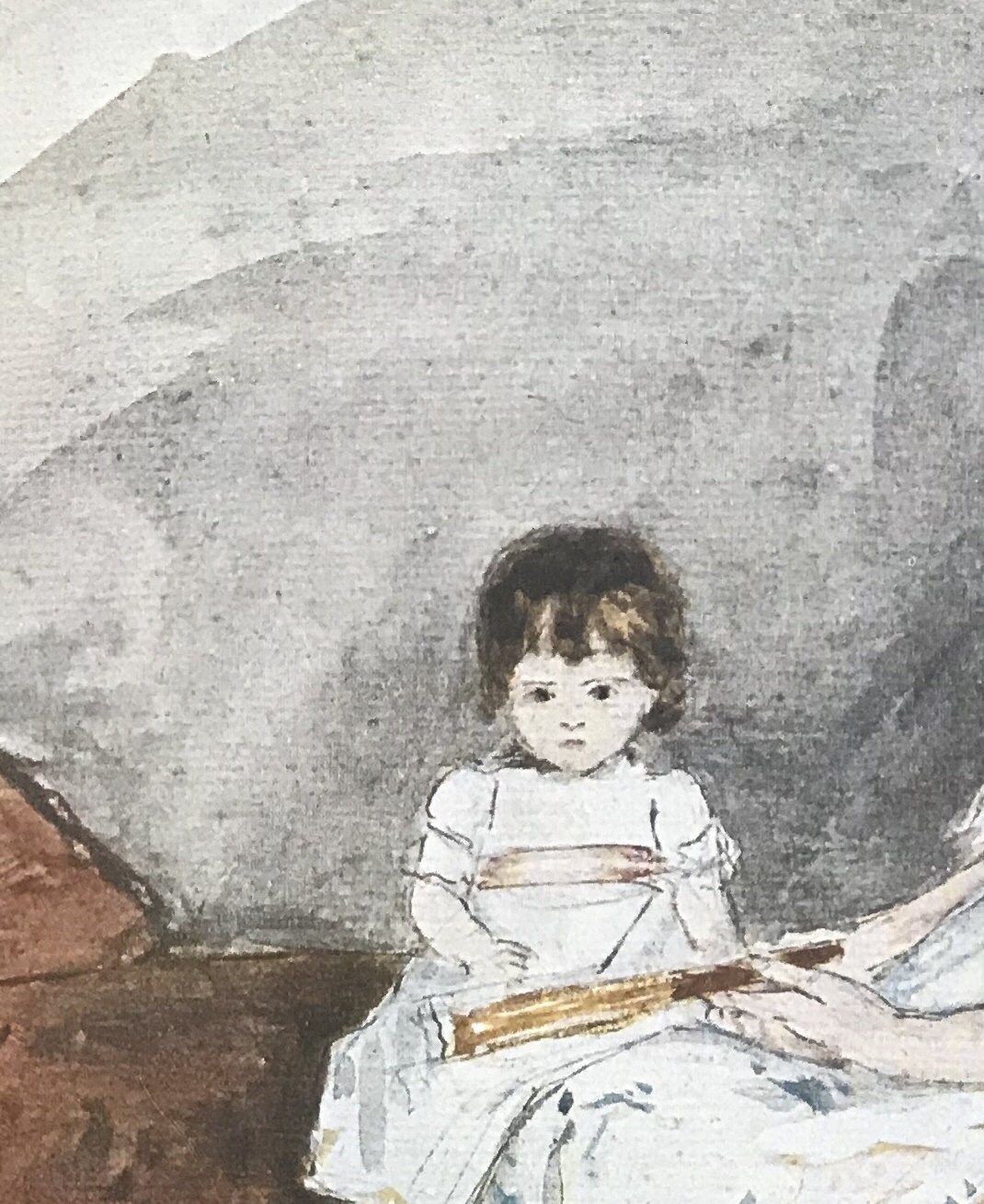 Vintage BERTHE MORISOT French Watercolor Mother and Child Impressionist ...
