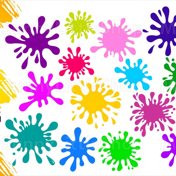 Paint Splats - Etsy