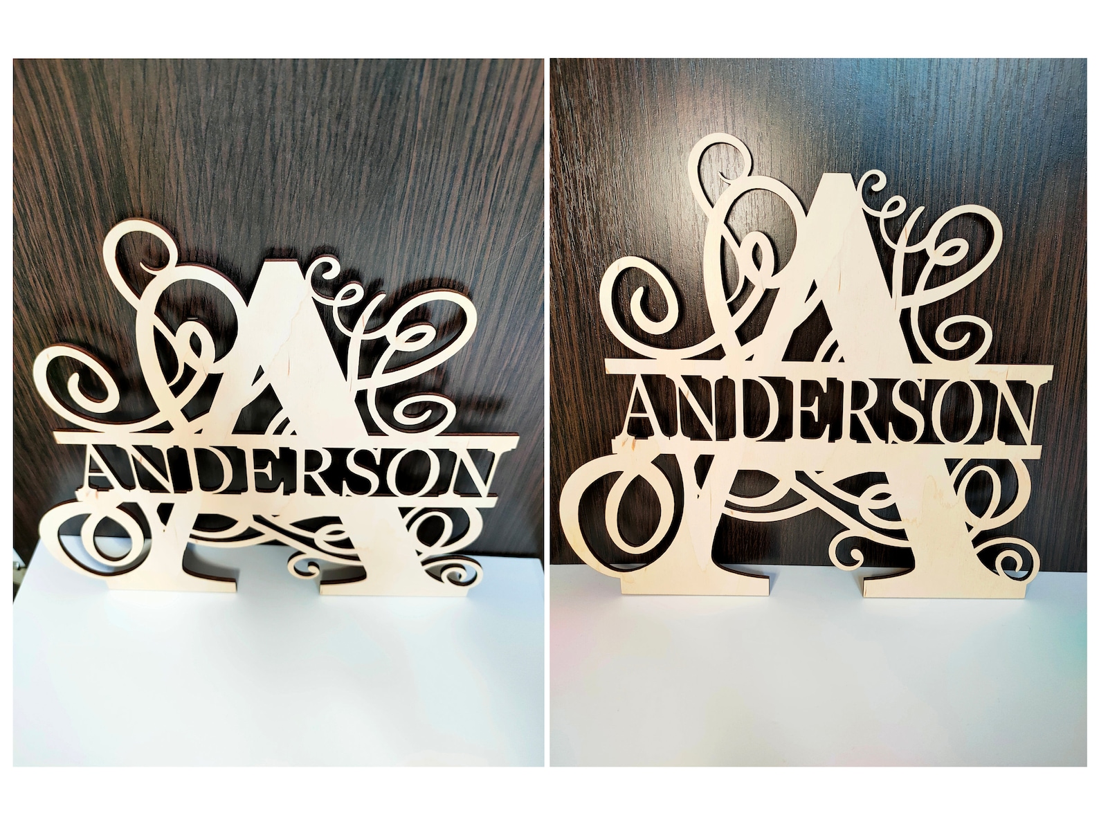 Split Letter Monograms Swirlsalphabetregal Initial Svg26 - Etsy