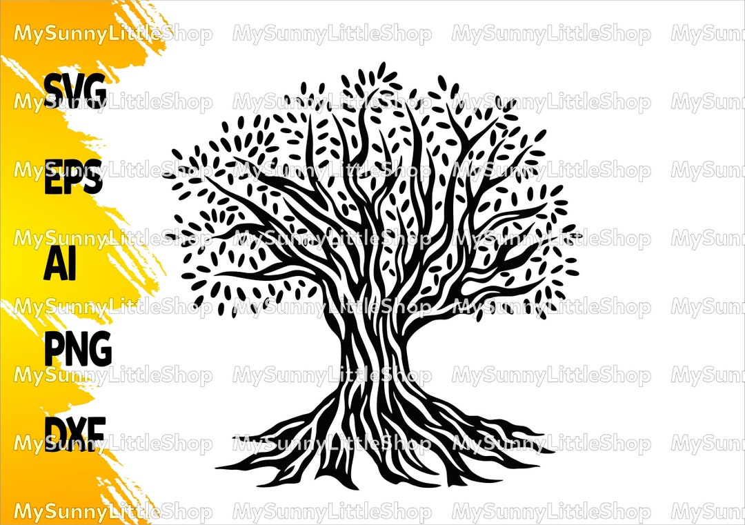 Olive Tree Vector SVG Cut File, Family Tree Svg, Tree of Life Svg ...