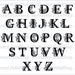 Swirl Letter Set,scroll,digital Cut File,full Alphabet,svg,dxf,cricut ...