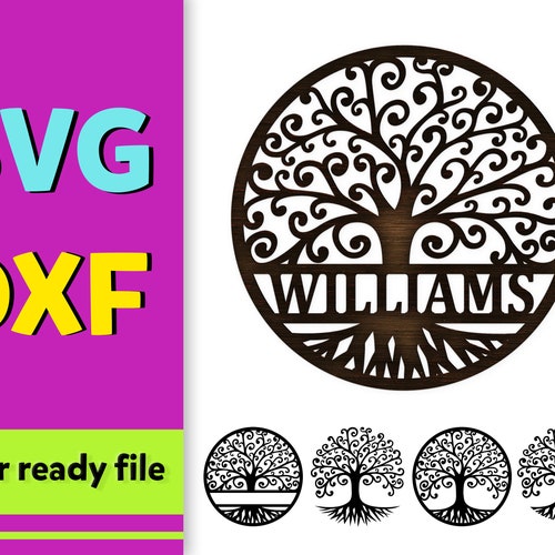 Family Tree SVG Bundle Family Tree Laser Cut File Digital - Etsy