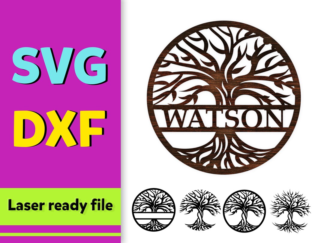 Tree SVG Glowforge,family Tree With Roots Svg,tree of Life Svg,tree ...