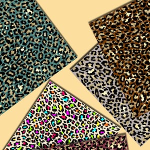 INSTANT DOWNLOAD Leopard Print Digital Paper,scrapbook Paper, 12x12 ...