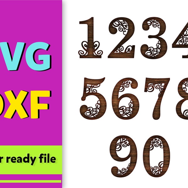 Fancy Numbers - Etsy