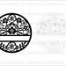 Folk Floral, Glowforge, Name Round, SVG Cut File, DXF, Laser ...