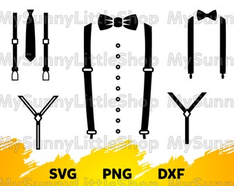 Bow Tie Suspenders - Etsy